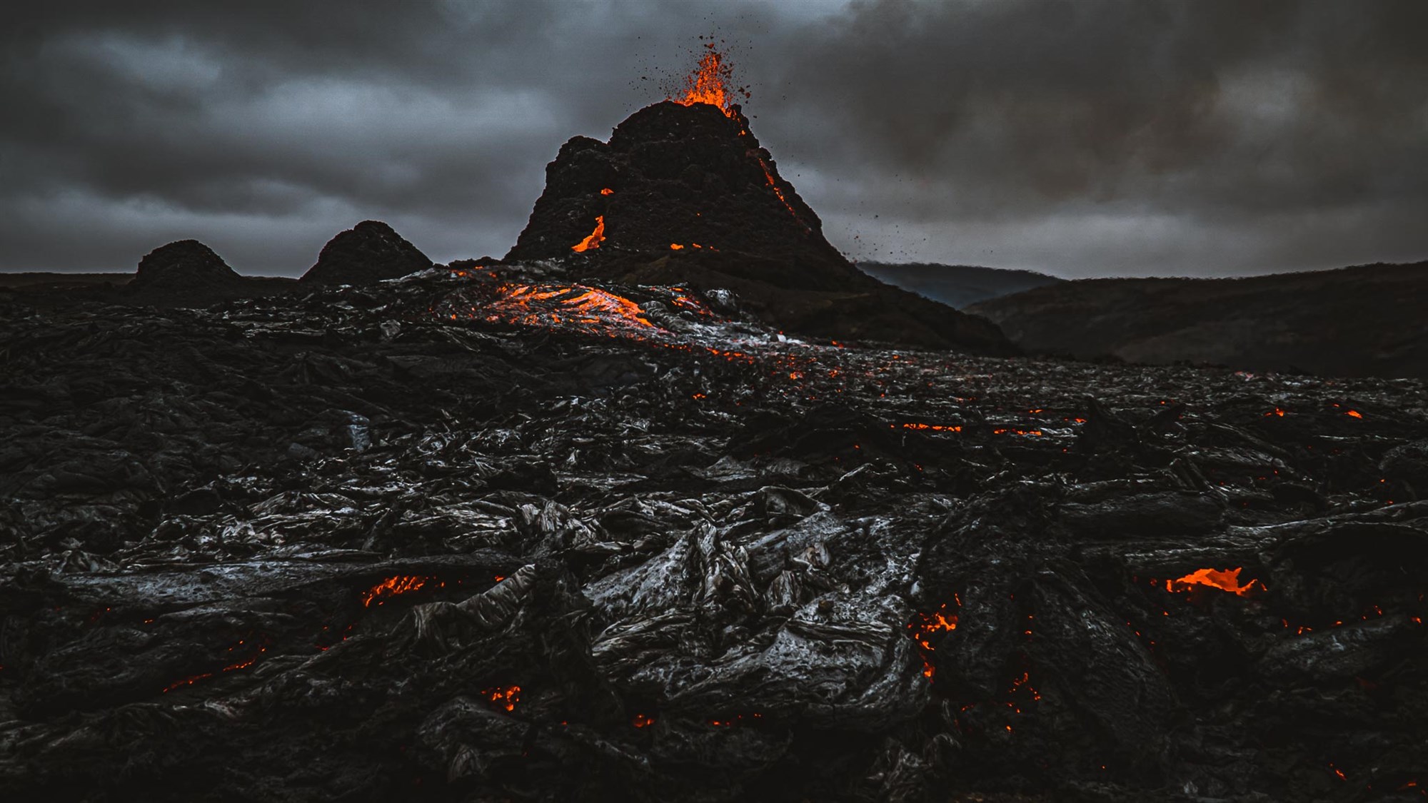 VOLCANIC ERUPTION IN GELDINGADALUR